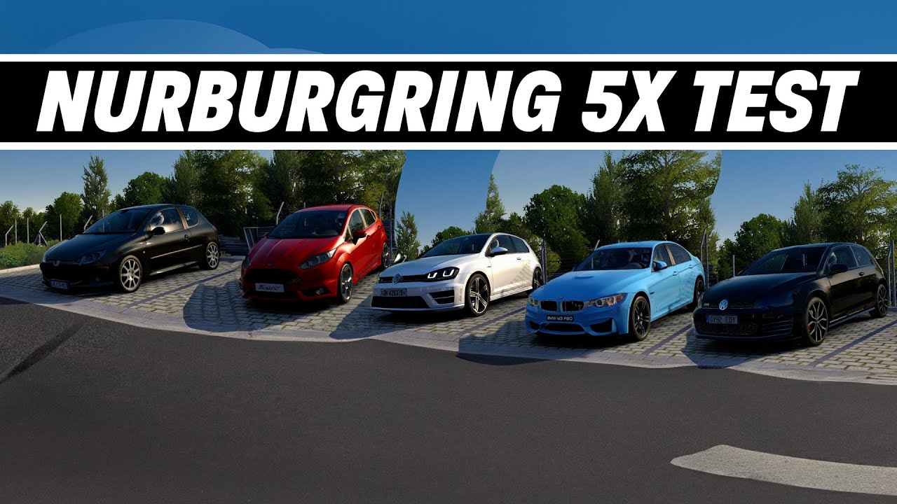 Nurburgring 5x car test - Assetto Corsa - YouTube