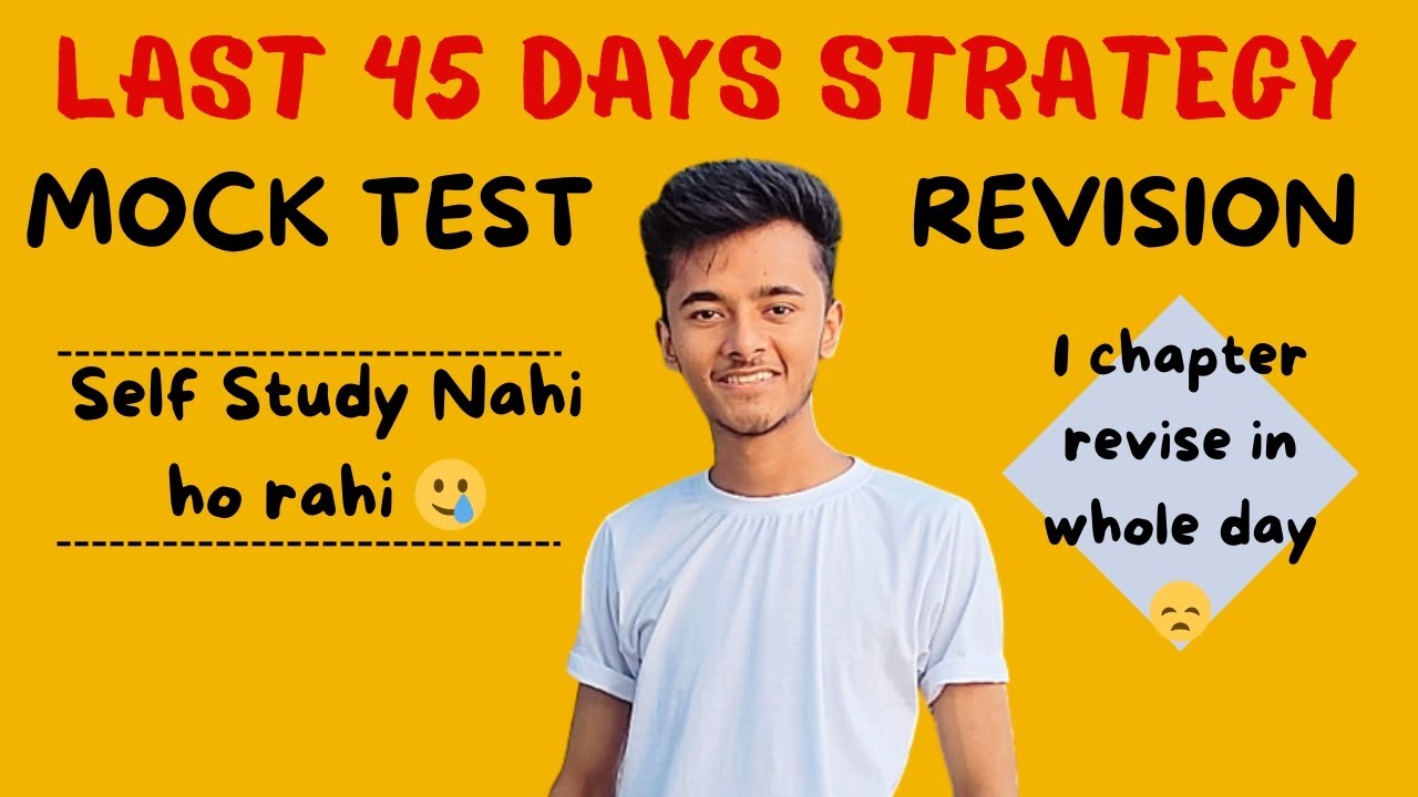 *45 DAYS* Mock test + Revision Strategy For NEET 2024 🔴|| HOW MANY MOCK ...