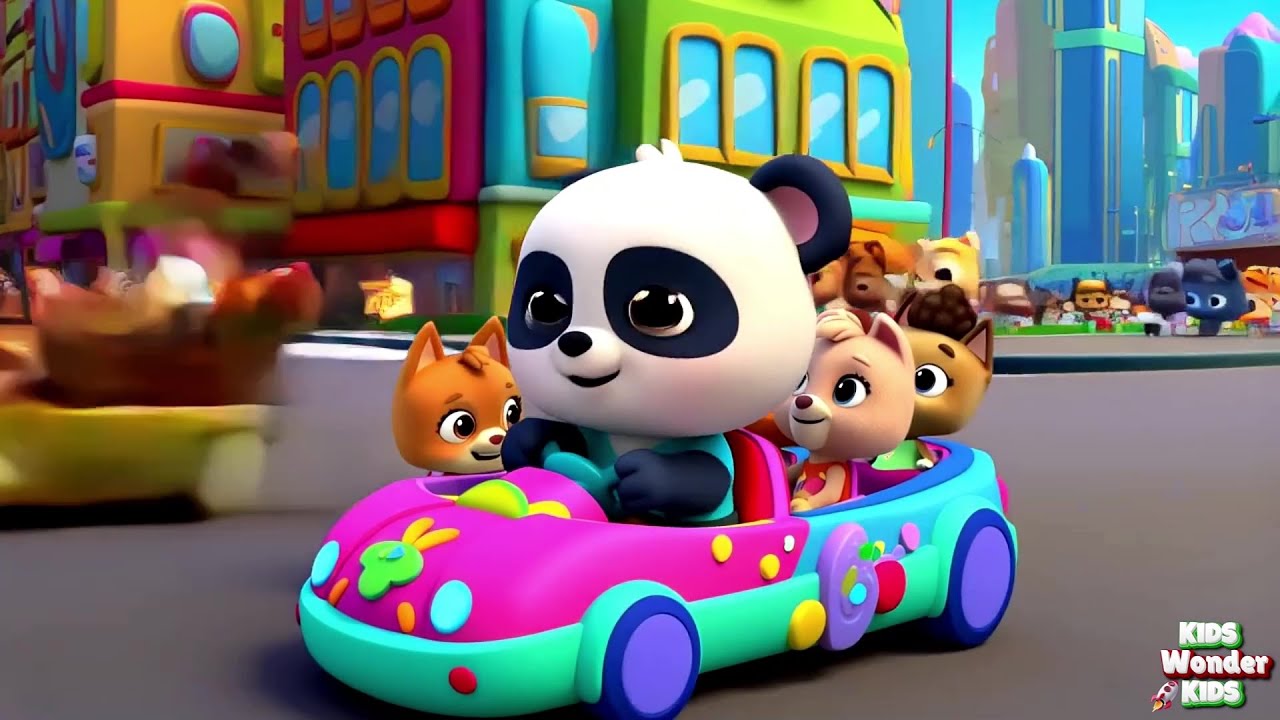 Zoom Zoom with Panda! Exciting Car Ride Song & Rhyme for Children's ...