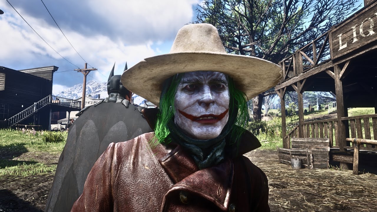 "Micah Bell Unmasked as Joker: Batman's Showdown in Valentine!" RDR2 ...