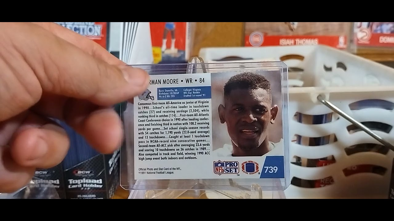 NFL Football Card Collection (vintage rookies commons and hof) - YouTube