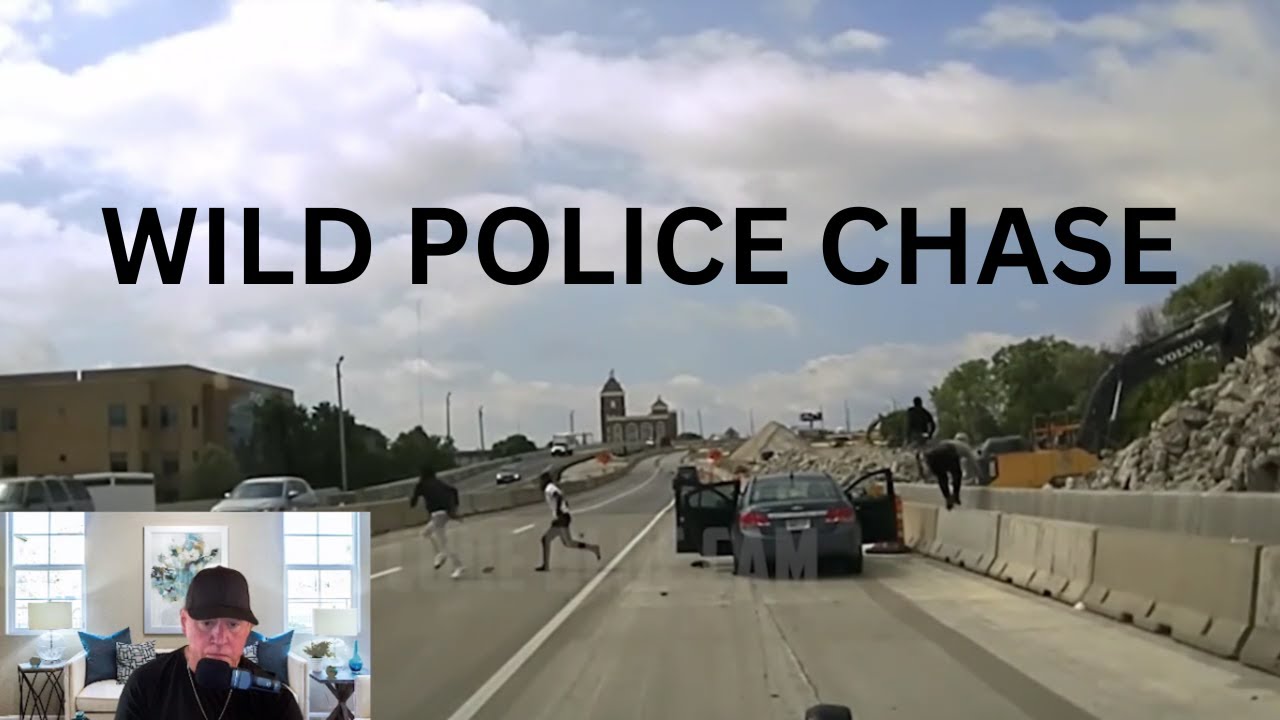 Cop Reacts To Wild Police Chase & Foot Pursuit - YouTube