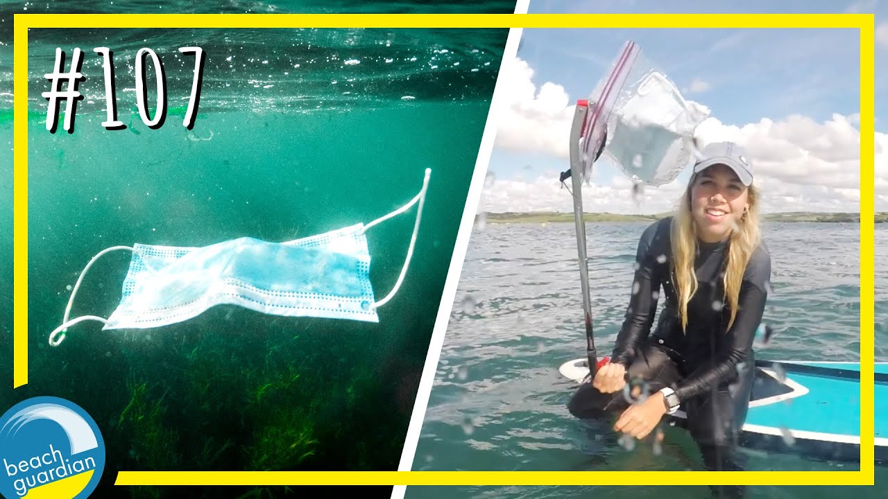 Paddle boarding for FACE MASK LITTER & PPE POLLUTION! | Cornwall, UK ...