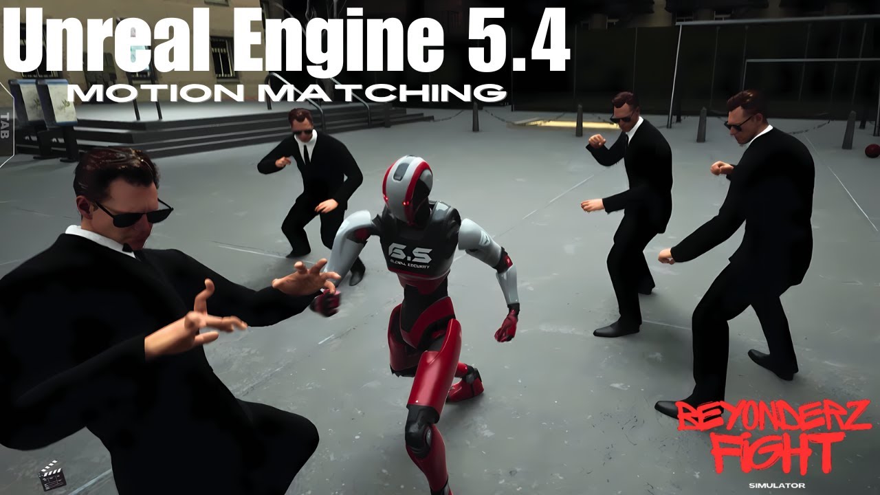 Unreal Engine 5.4 Motion Matching animations Project Fight Simulator ...