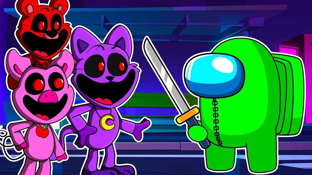 AMONG US VS Smiling Critters Cartoon Poppy Playtime Chapter 3 ...