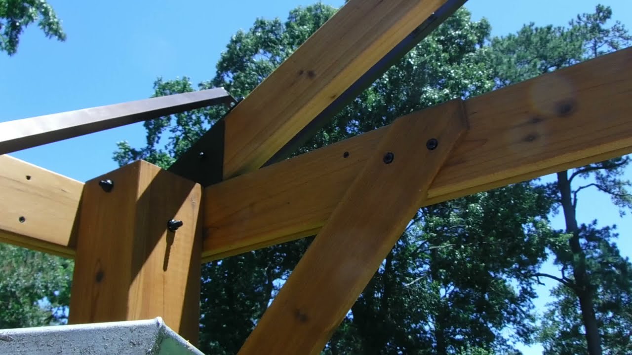 #5Berkley&Jensen 14x12 pavilion assembly. - YouTube