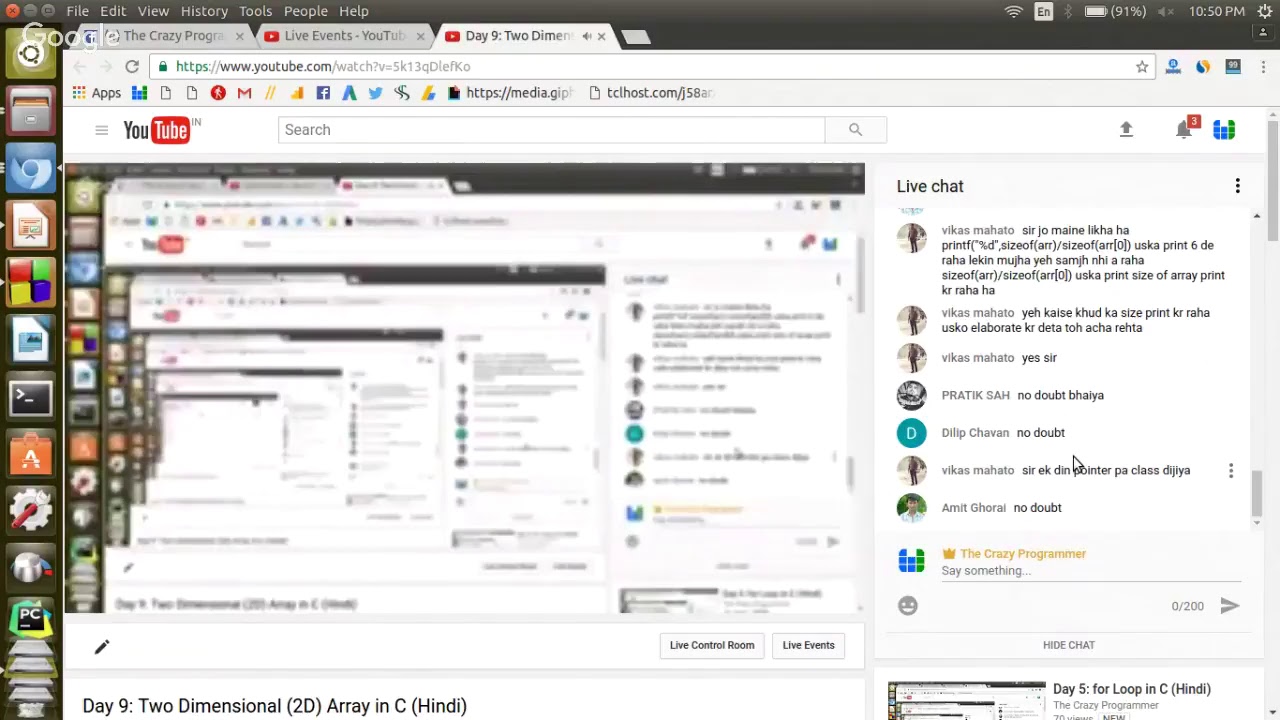 Day 9 Two Dimensional 2d Array In C Hindi Youtube 6468