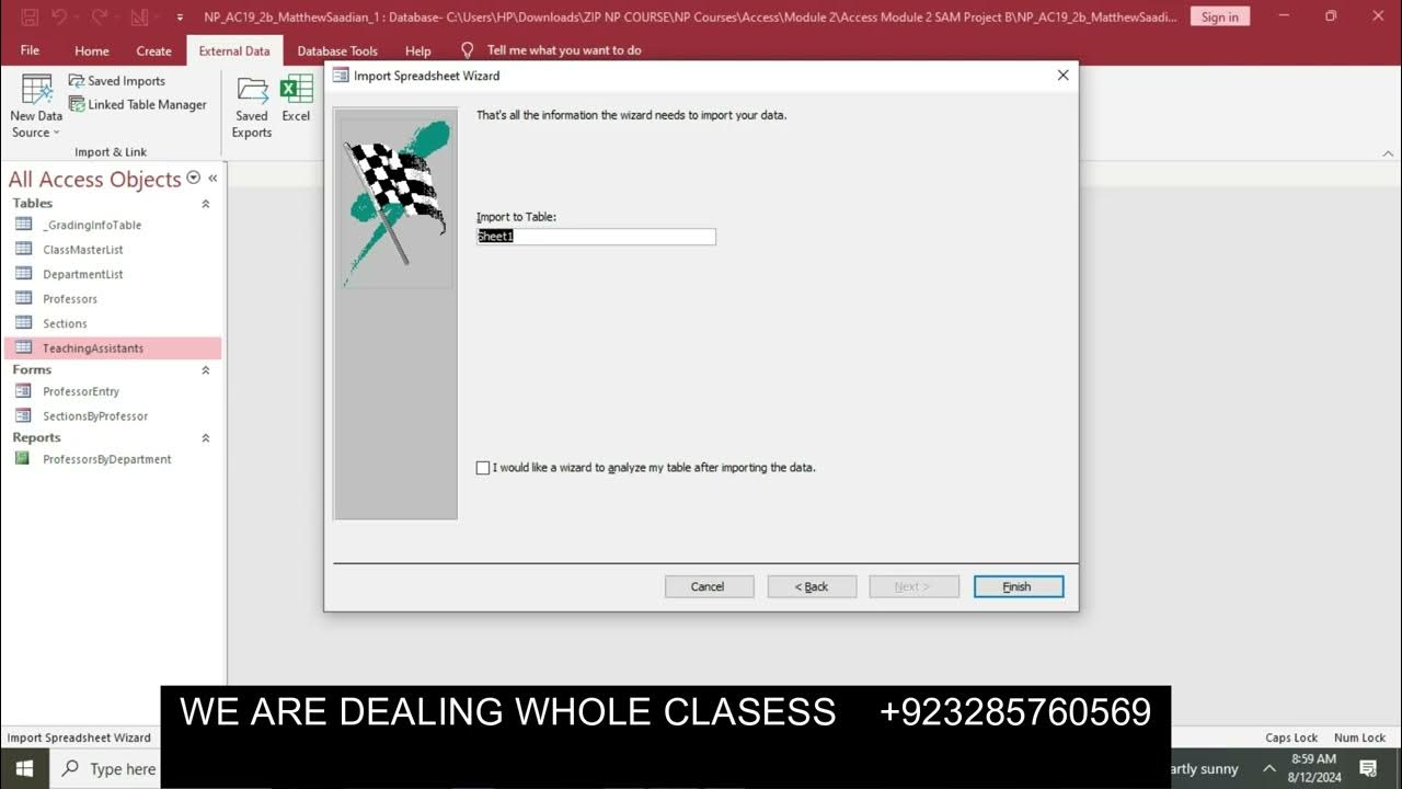 Access Module 2 SAM Project B Ridgedale College | Access Module 2 SAM ...