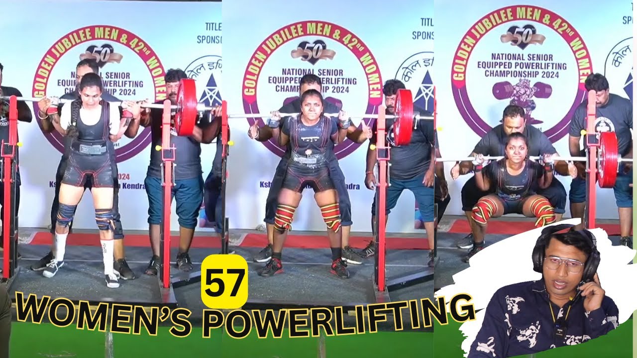 57kg Senior National Equipped Powerlifting Championship 2024 | Top 4 ...