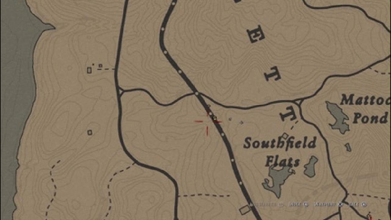 Red Dead Online - West Hill Haven Treasure map location - YouTube