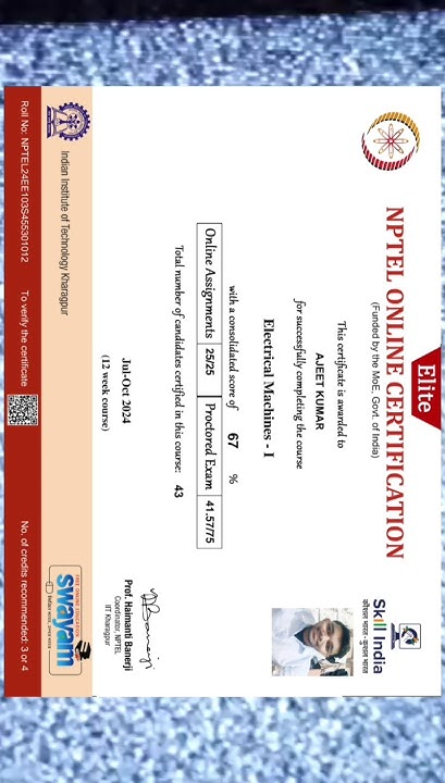 NPTEL ONLINE CERTIFICATION #iitkharagpur #IIT #nptel #iitlectures # ...