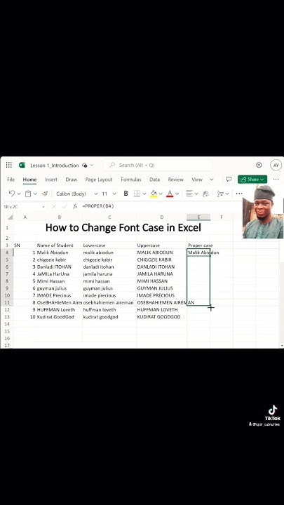 How To Change Text Case in MS Excel. #excel #tutorial #sheets #tech #data #microsoft #computer ...