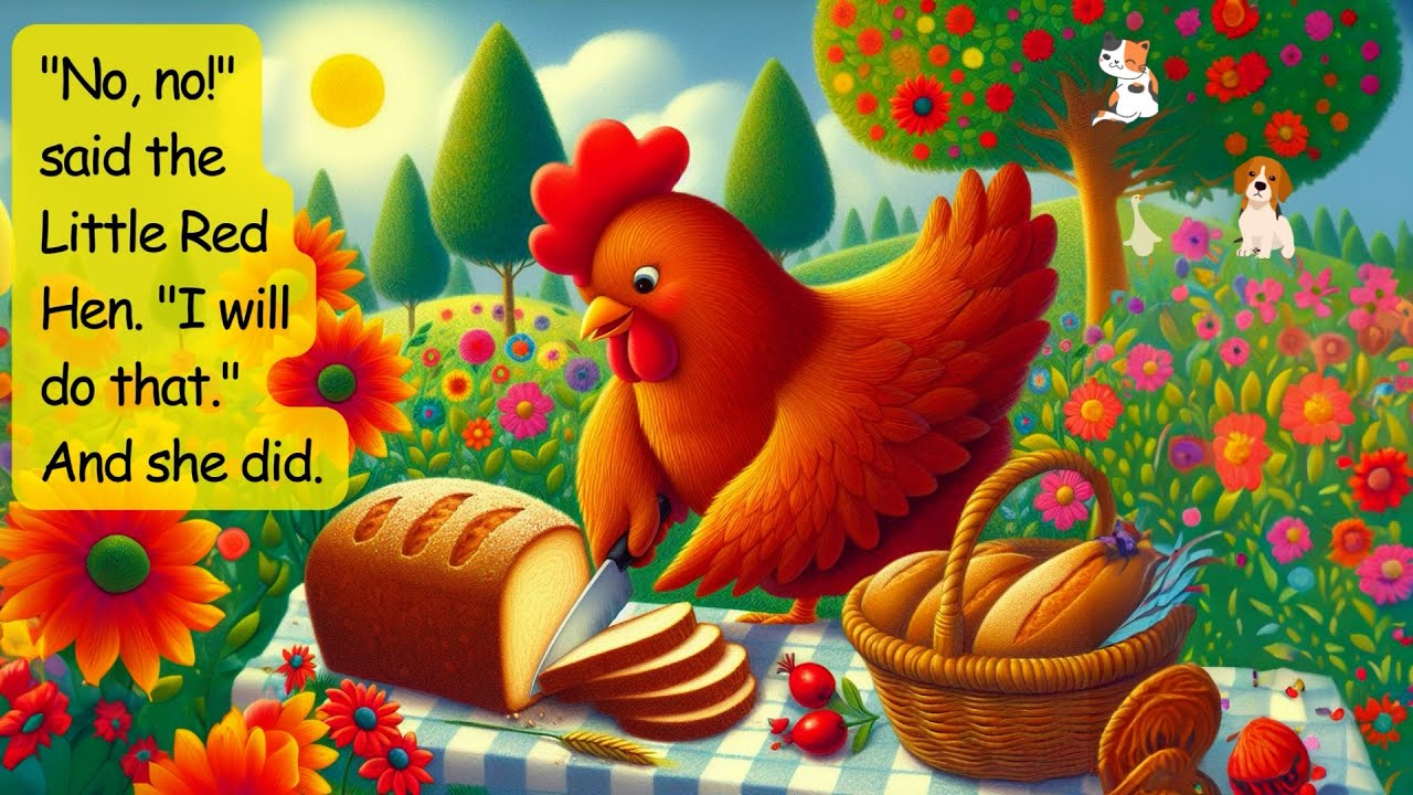 The Little Red Hen/Improve reading skills 1-2 grade/Read aloud books ...