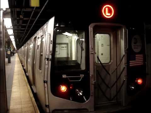 MTA New York City Subway : Canarsie & 8th Avenue Bound R160A-1 & R143 L Trains @ Myrtle-Wyckoff ...