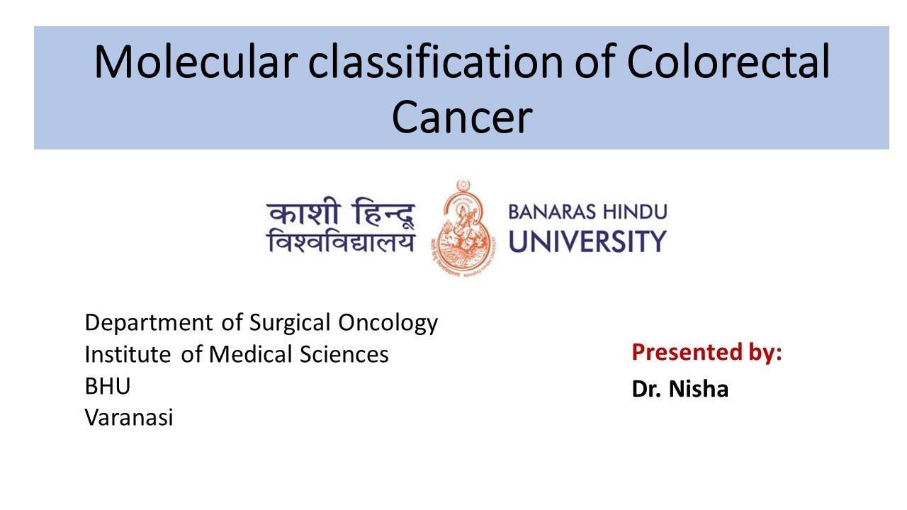 Molecular classification of colorectal cancer - YouTube