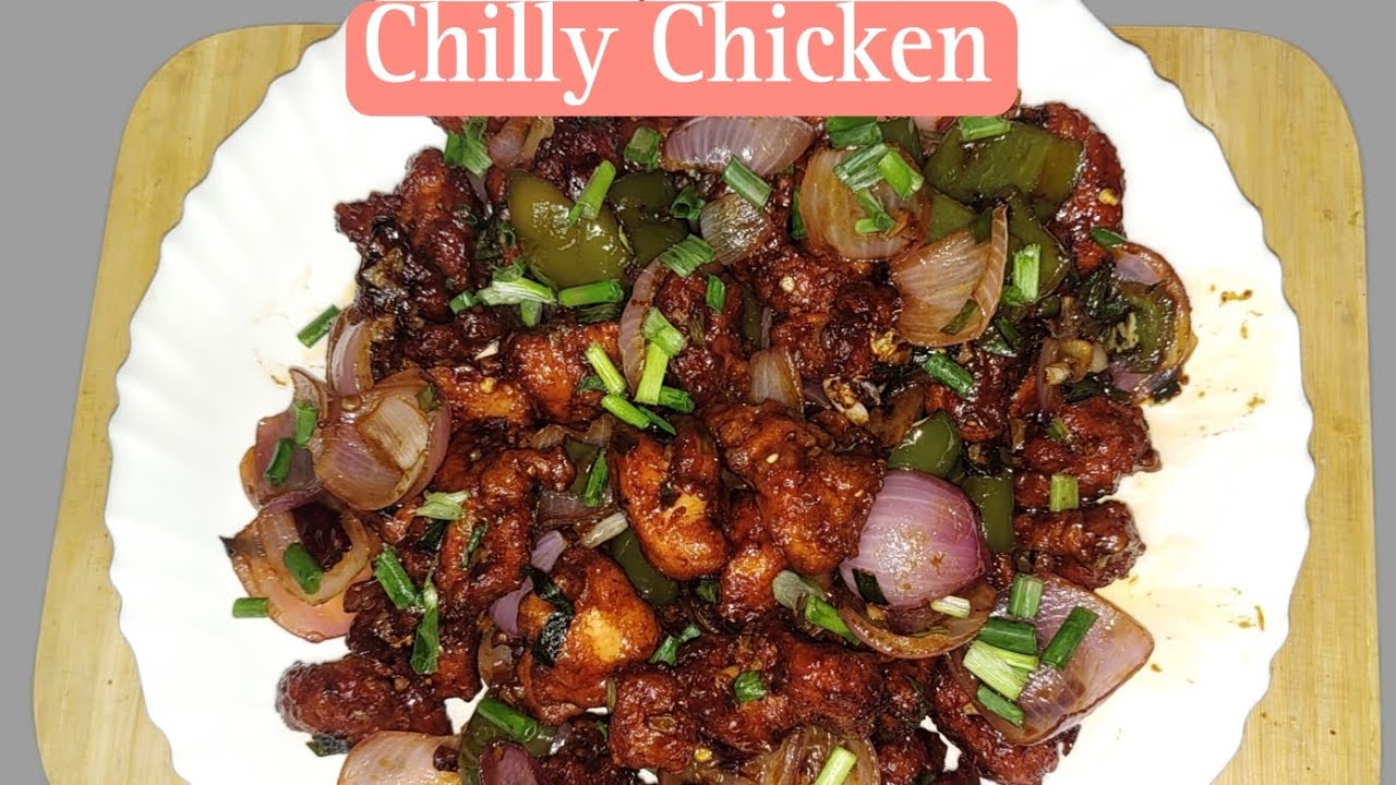 Restaurant Style Chilly Chicken Recipe | Dhaba Style Chilly Chicken ...