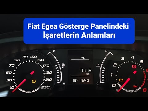 Fiat Egea Gösterge Panelindeki İşaretlerin Anlamları - Arıza lambaları