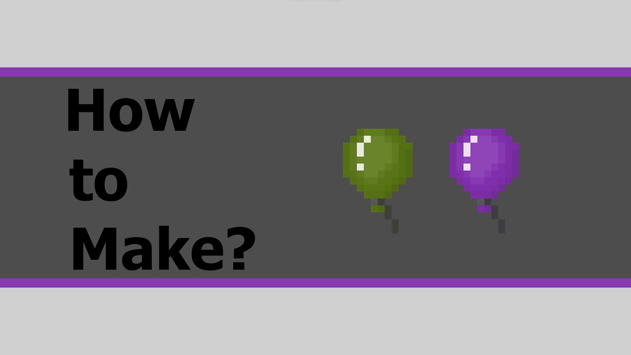 How to make a Balloon in Minecraft Bedrock Education - YouTube