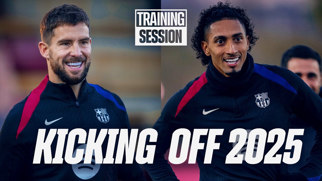 THE FIRST SESSION OF 2025! | FC Barcelona Training 🔵🔴 - YouTube