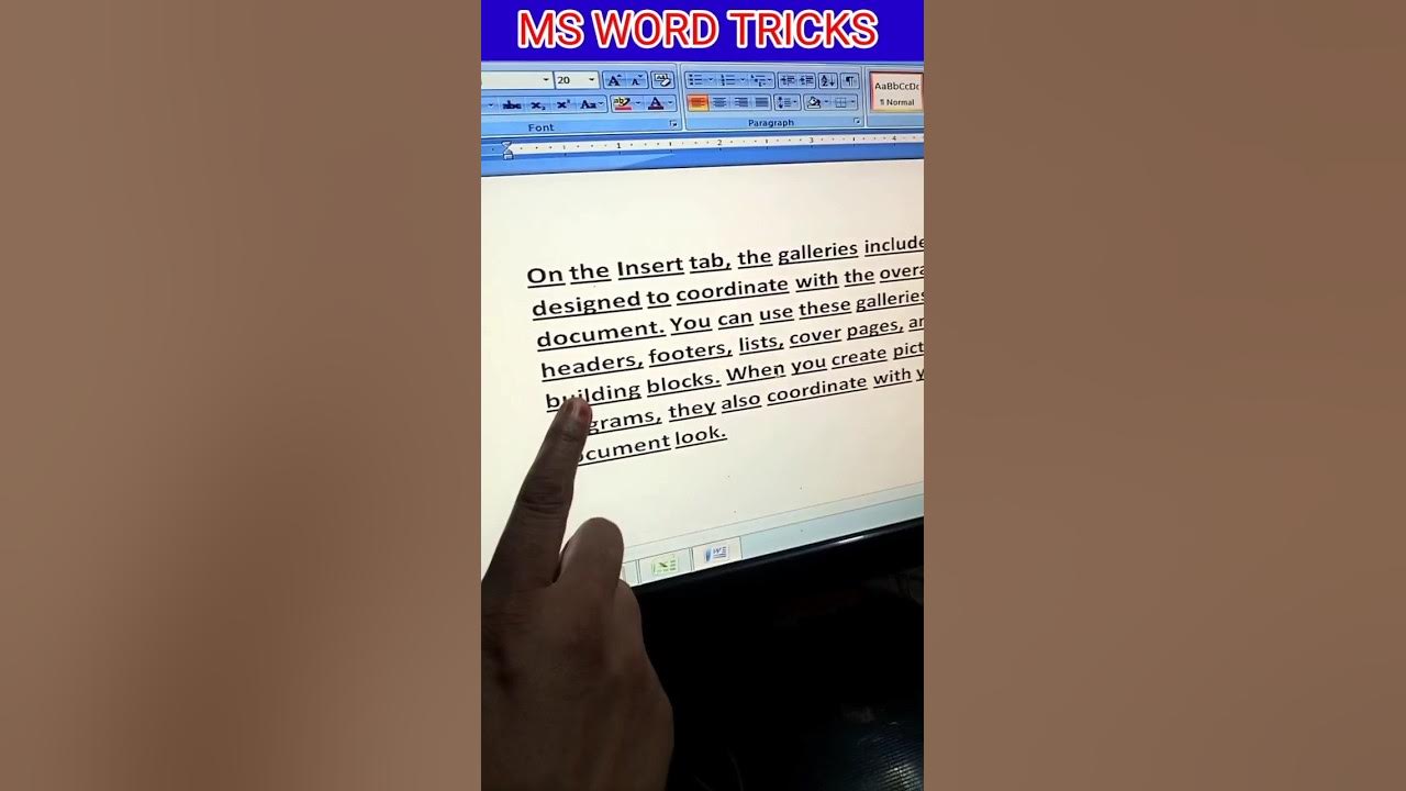 Ms Word Best Tricks Basictricks Shortvideo Mswordtricks Powerpoint Exceltricks