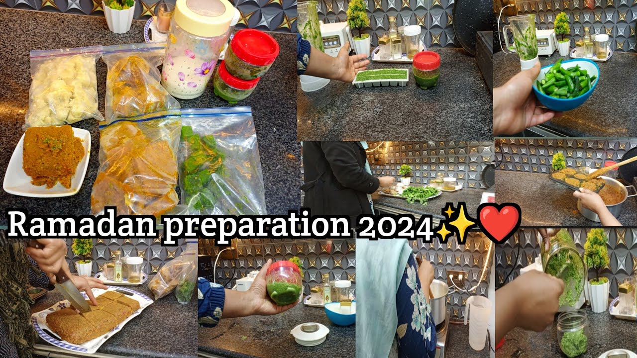My Pre Ramadan Preparation Part 2 |How To Save Time In Kitchen|Make And ...