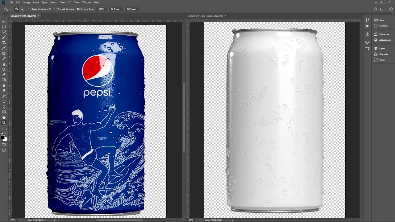 Photoshop | Mockup lon Pepsi - YouTube