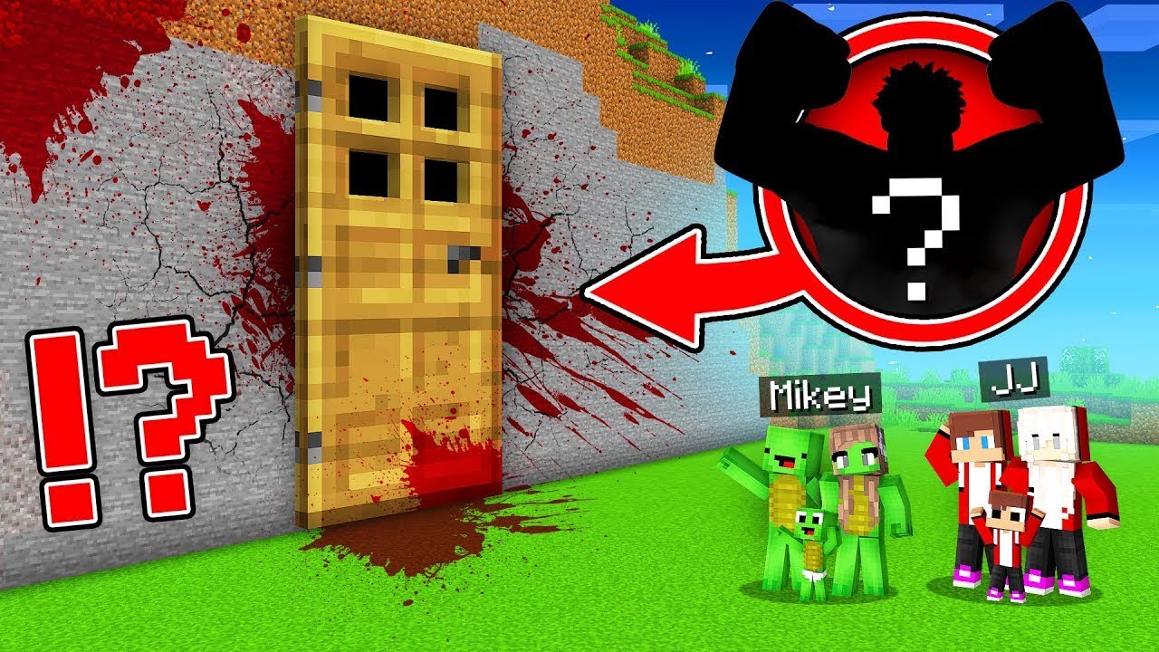JJ and Mikey FAMILY Found SCARY BIG DOOR IN THE ROCK in Minecraft Maizen! - YouTube