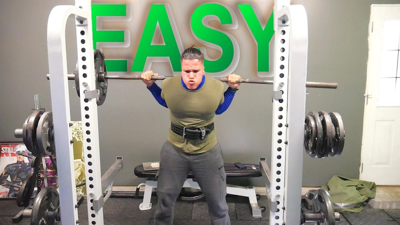 Vegan Makes a 315 lb Squat His Biatch - YouTube