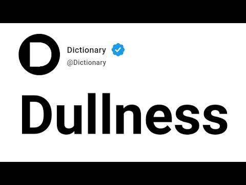 Dullness Meaning In English - YouTube