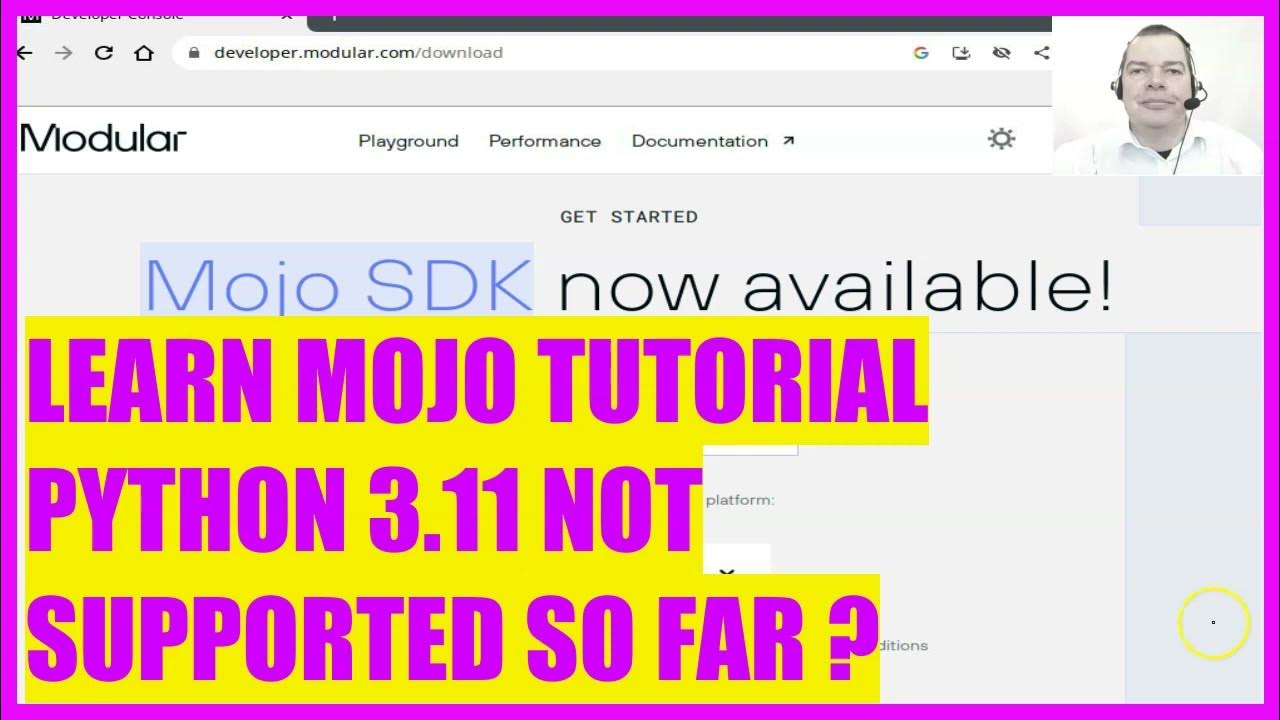 Learn Mojo Tutorial 4 Python 311 Not Supported So Far Youtube