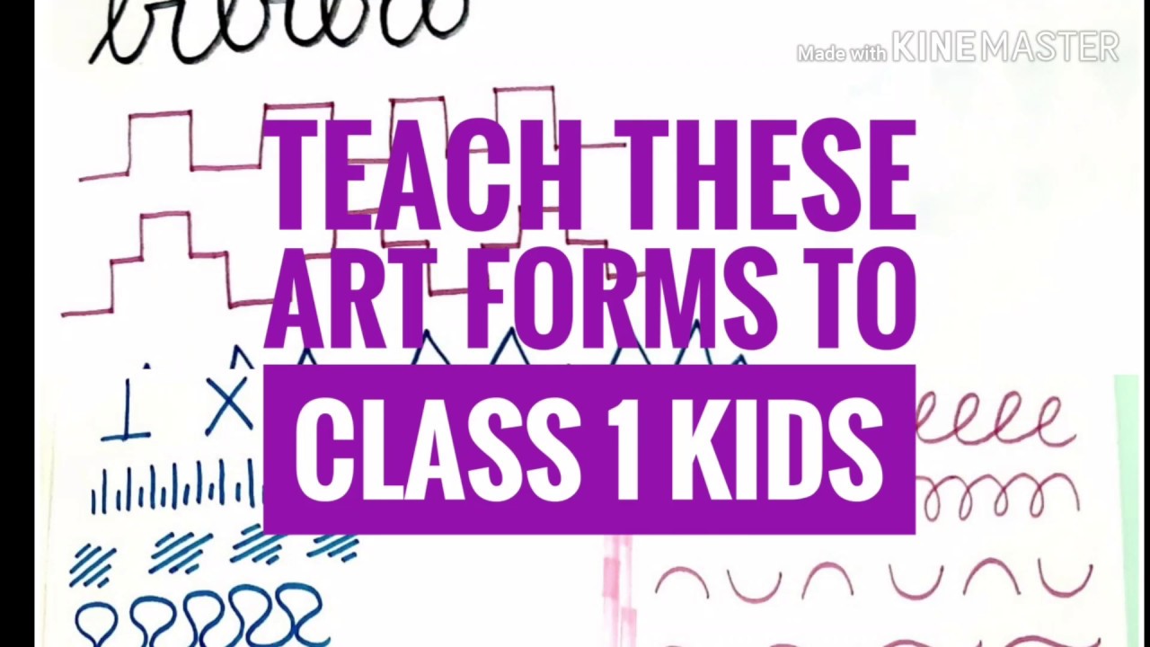 Art forms for class 1 kids | how to teach art forms | Drawing for class ...