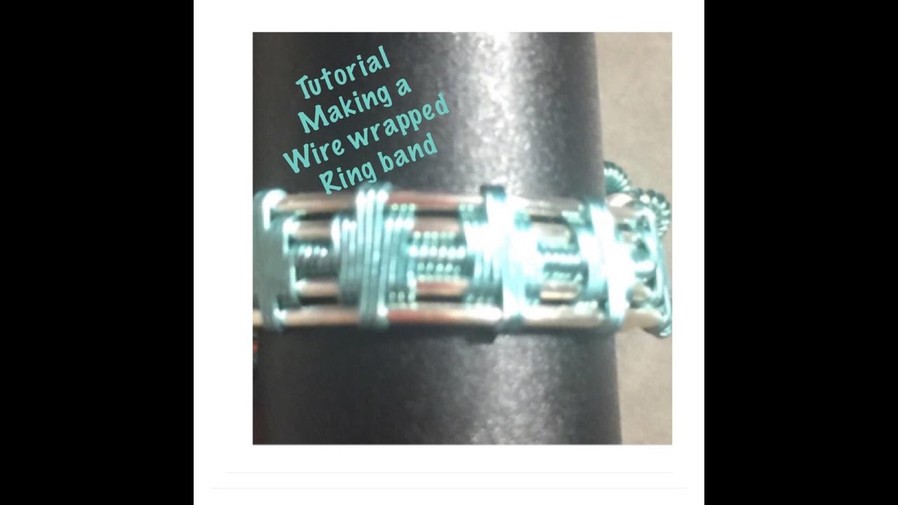 Making a wire wrapped ring band(wire weaving technique) basic to ...