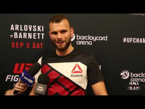 Jessin Ayari UFC Fight Night Hamburg Post Fight Media Scrum
