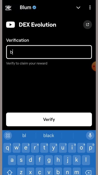Dex evolution | Blum | Blum Keyword | Blum Keyword Code | - YouTube