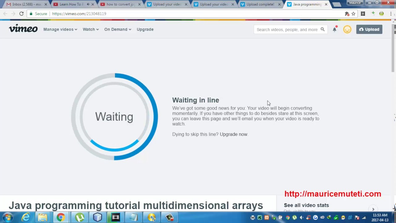 How to upload a video on Vimeo - YouTube