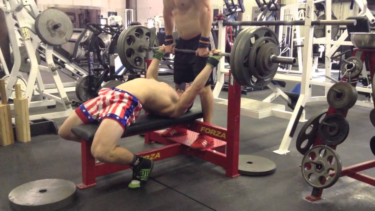 John Haack: 390x2x5 Raw Bench Press at 187lbs - YouTube