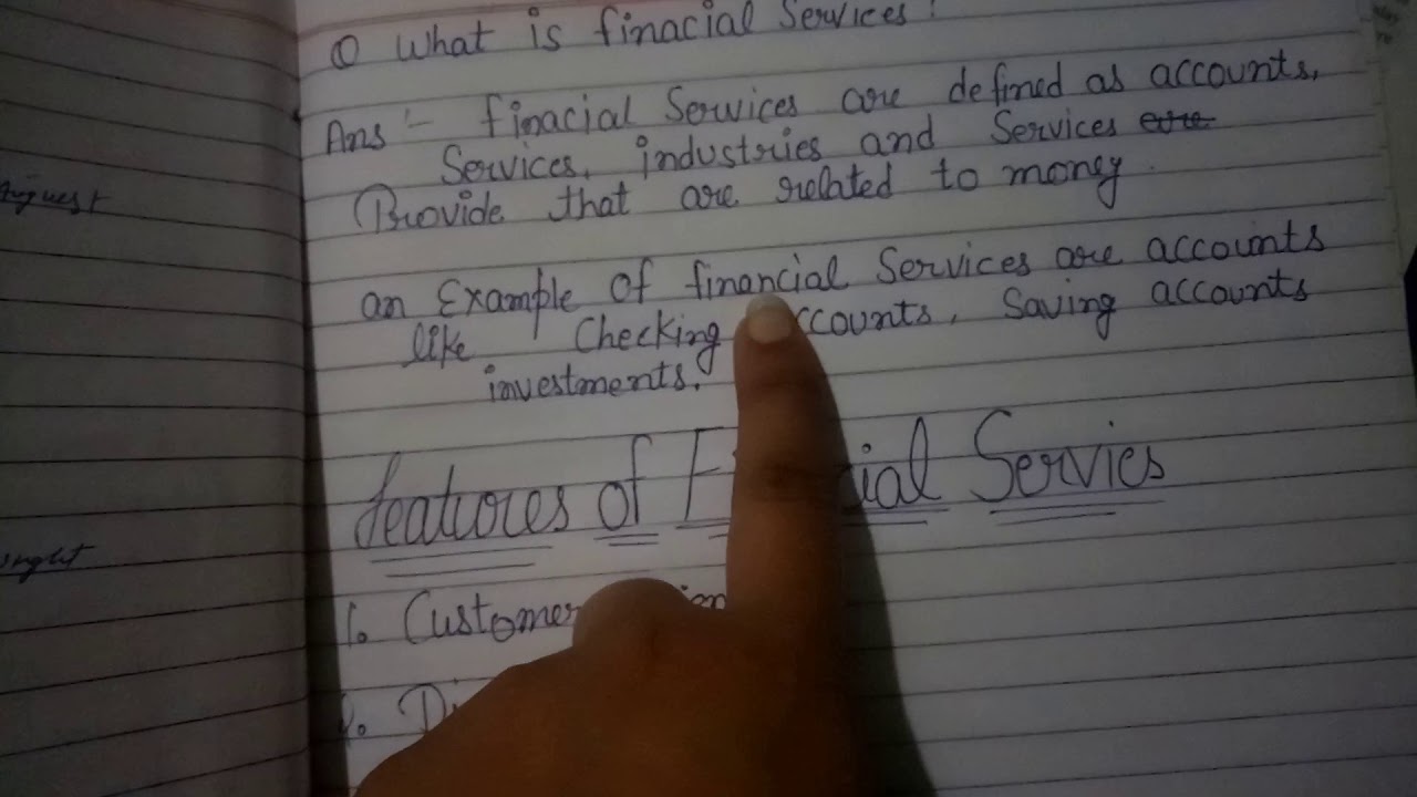 Financial services b. Com 6sem 😊(short notes - YouTube