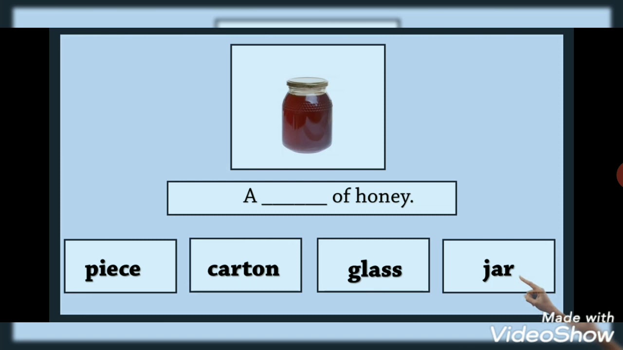 Quantifier in a container and simple past tense - YouTube
