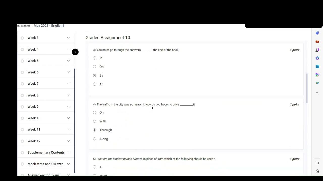 WEEK 10 ENGLISH GRADED ASSIGNMENT - YouTube