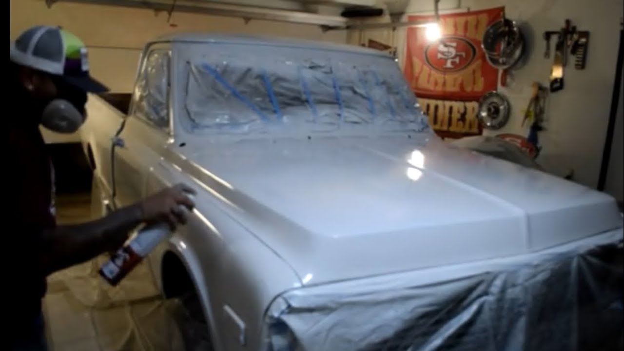 painting my 1972 k10 with rustoleum turbo spray paint - YouTube