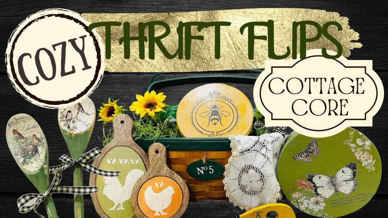 Trash to Treasure; Cottage Core DIY - YouTube