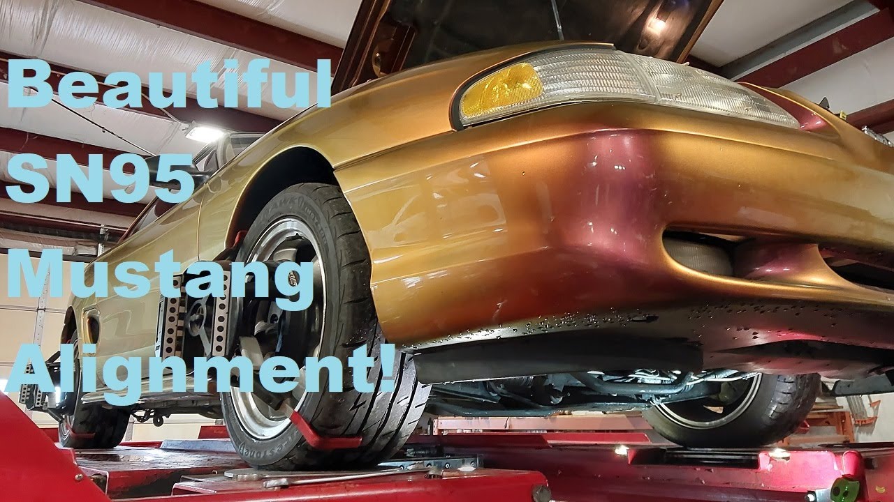 Color Flopping SN95 Mustang on the Alignment rack! Custom suspension ...