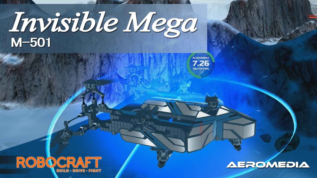 Robocraft gameplay Mega Hover M-501 2/16/16 Invisible Mega - YouTube