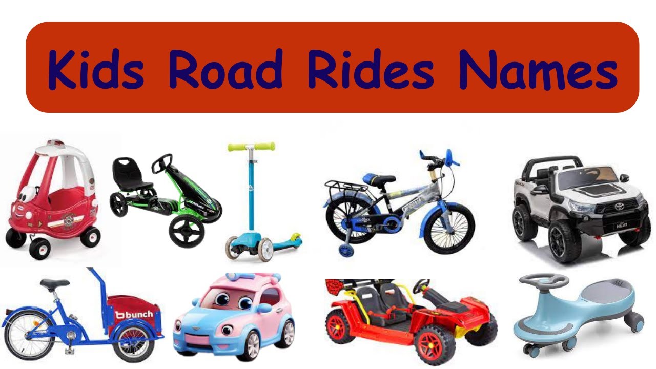 Best Mini Road Rides | Road Rides Names For Kids |@Learn Kids Learn ...