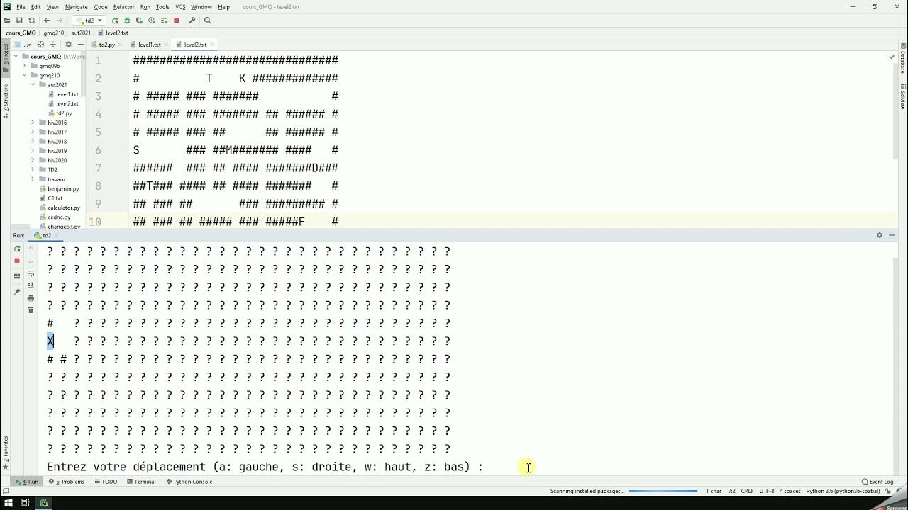 Un jeu de labyrinthe en Python 3 - YouTube