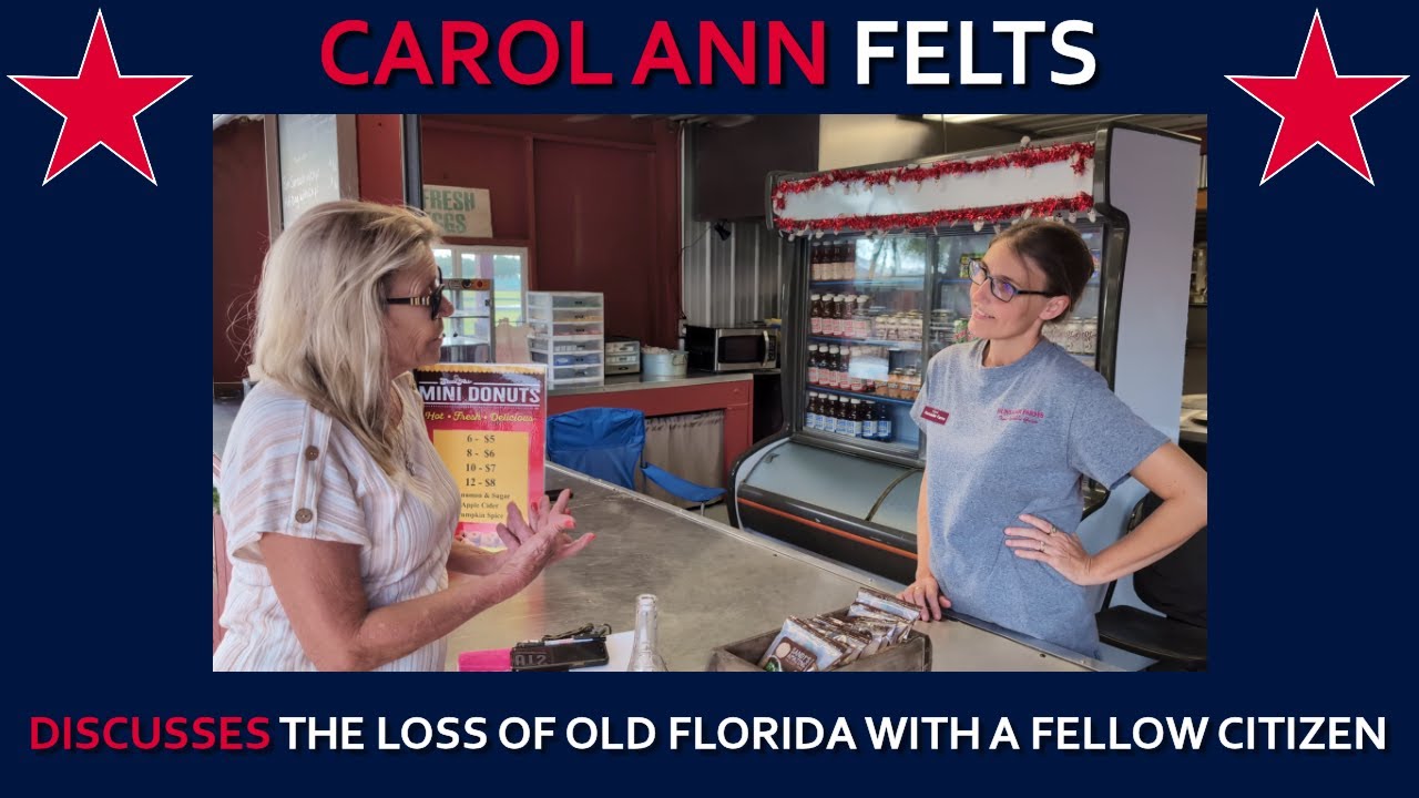 Carol Felts Discusses the Loss of Old Florida with a Citizen ...