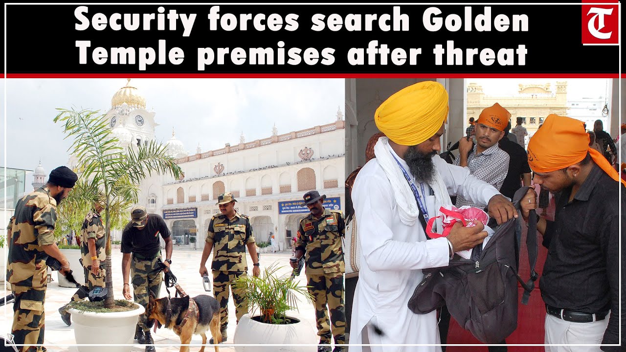 Security forces search Golden Temple premises after e-mail threat - YouTube
