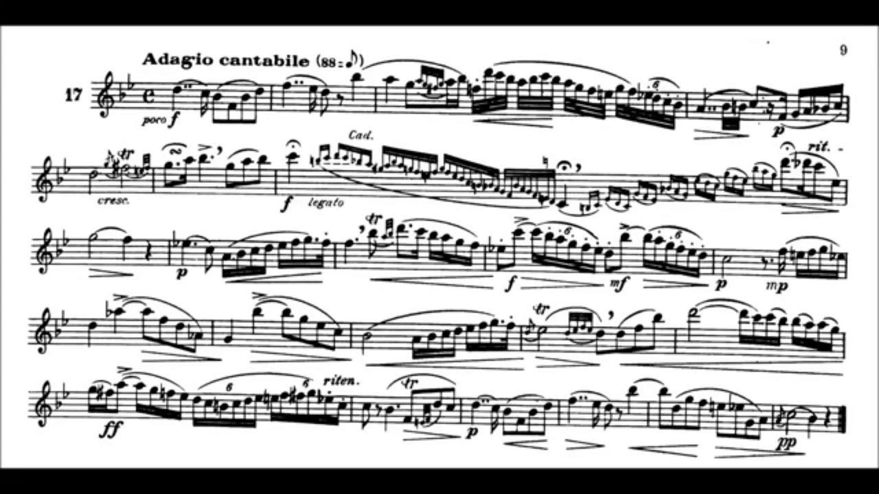 Adagio Cantabile Ferling 17 Alto Sax Play Along - YouTube