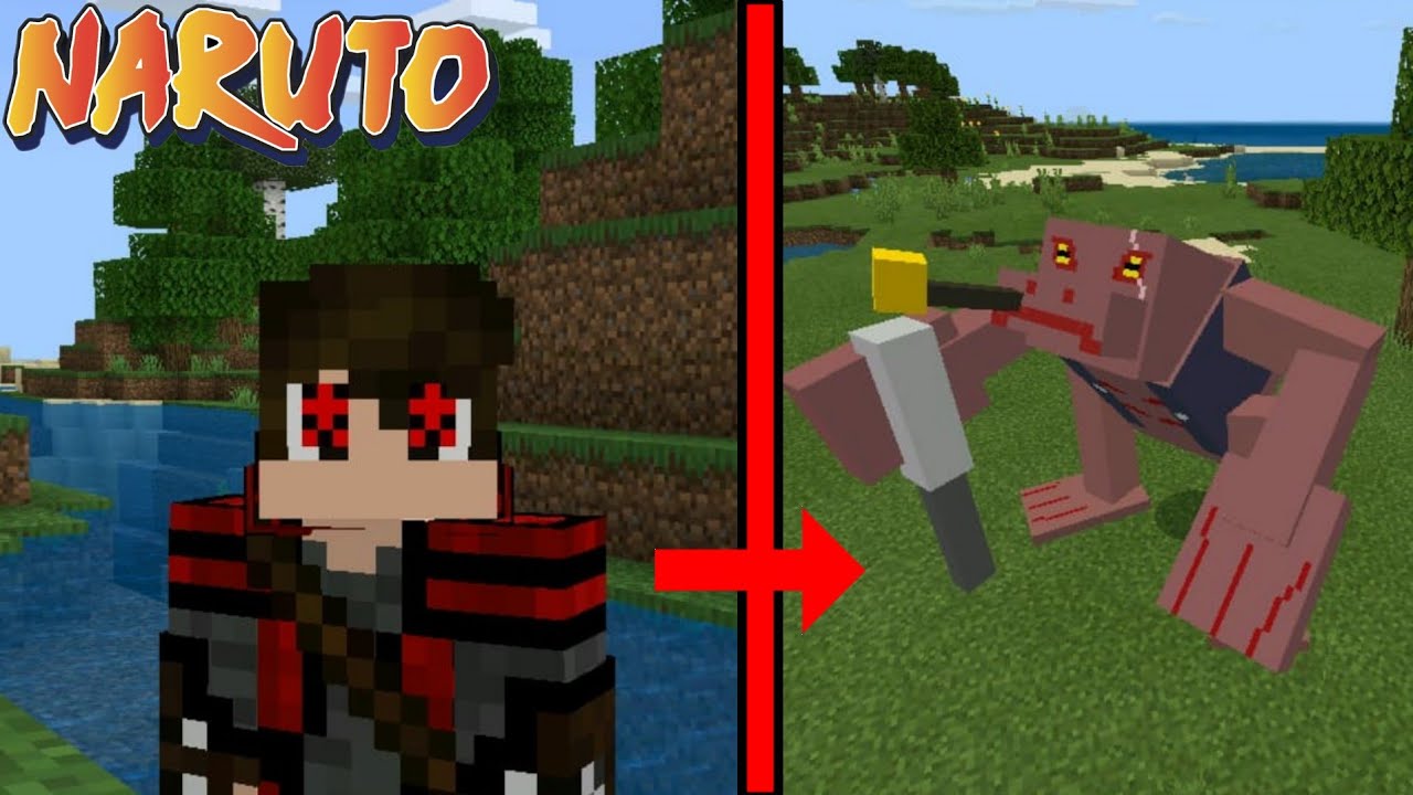 NOVO!! ADDON/MOD DO NARUTO MUITO ÉPICO PARA MINECRAFT PE ! (Minecraft ...