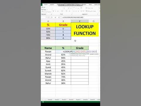 InteRview Question - Finding Grade trick #excel #exceltutorial #shorts #exceltips - YouTube